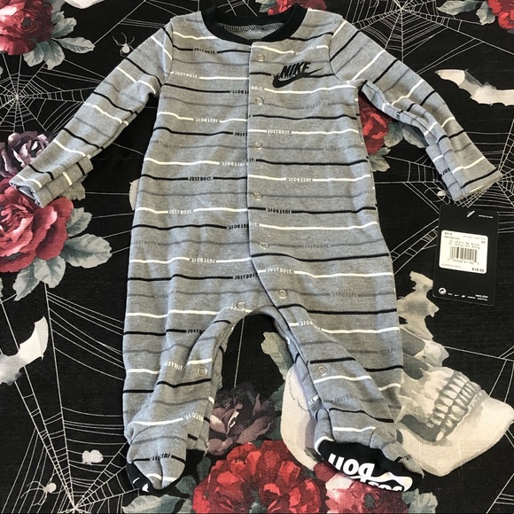 Nike | One Pieces | Nwt Nike Air Just Do It Jdi Kids Pajamas 3m Onesie ...